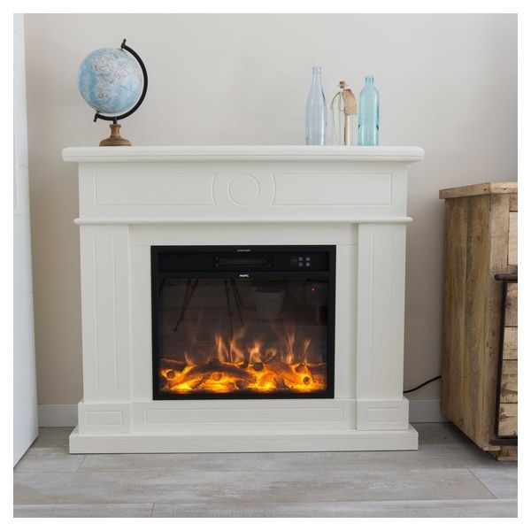 Caminetto Elettrico da Appoggio con Cornice Sined Lipari 109CM 1500 ...